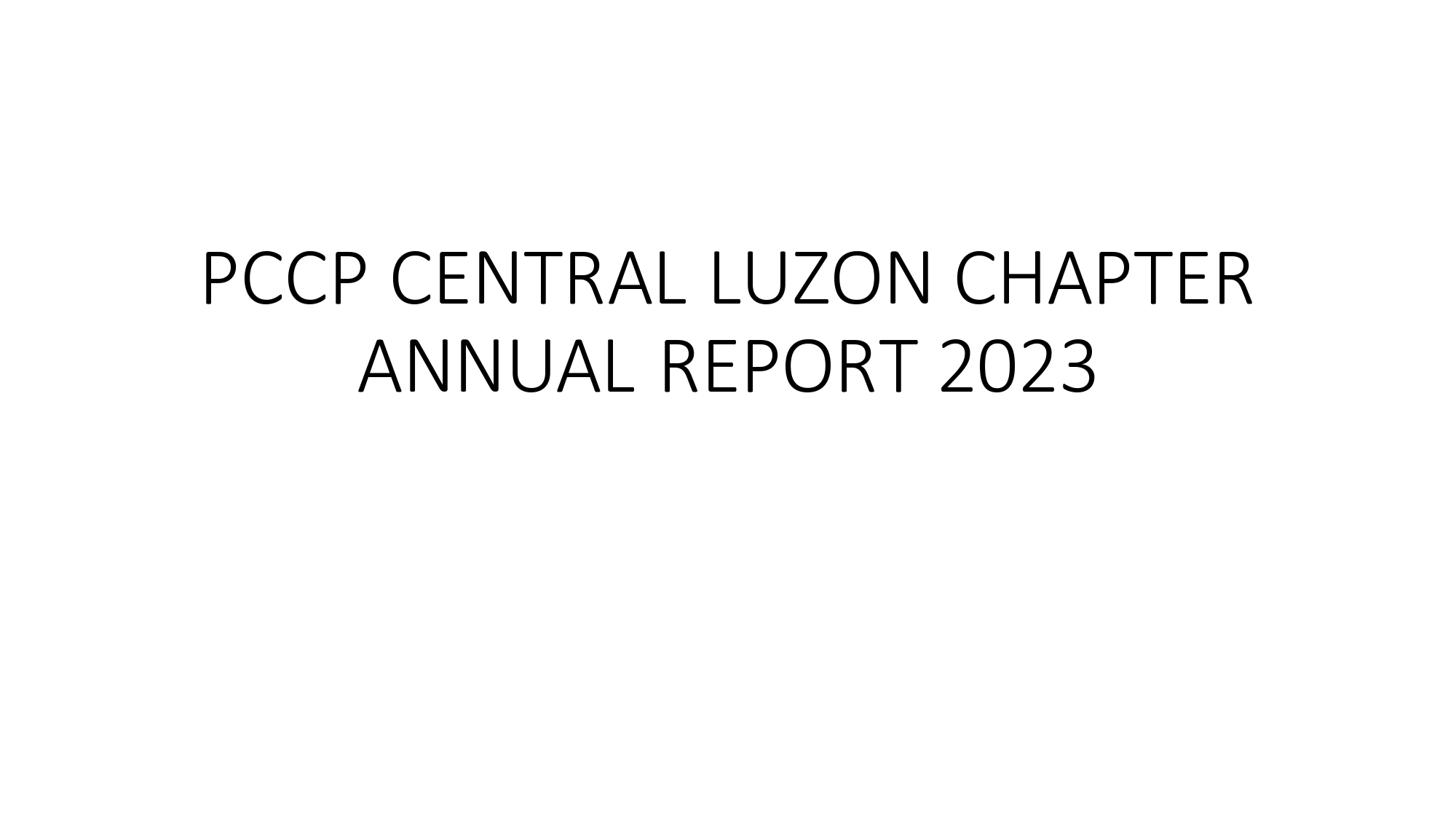 Central Luzon Chapter : Philippine College of Chest Physicians (PCCP)