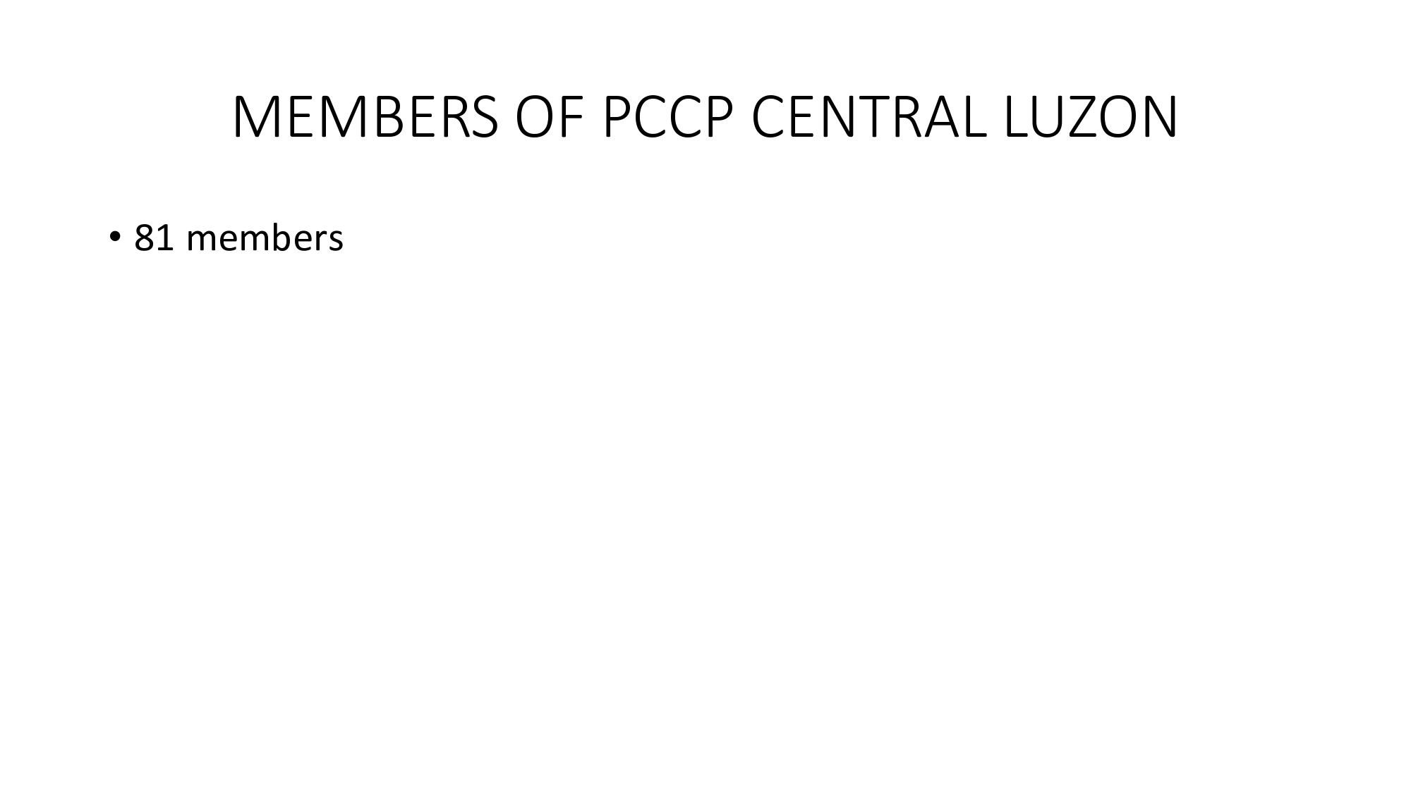 Central Luzon Chapter : Philippine College of Chest Physicians (PCCP)