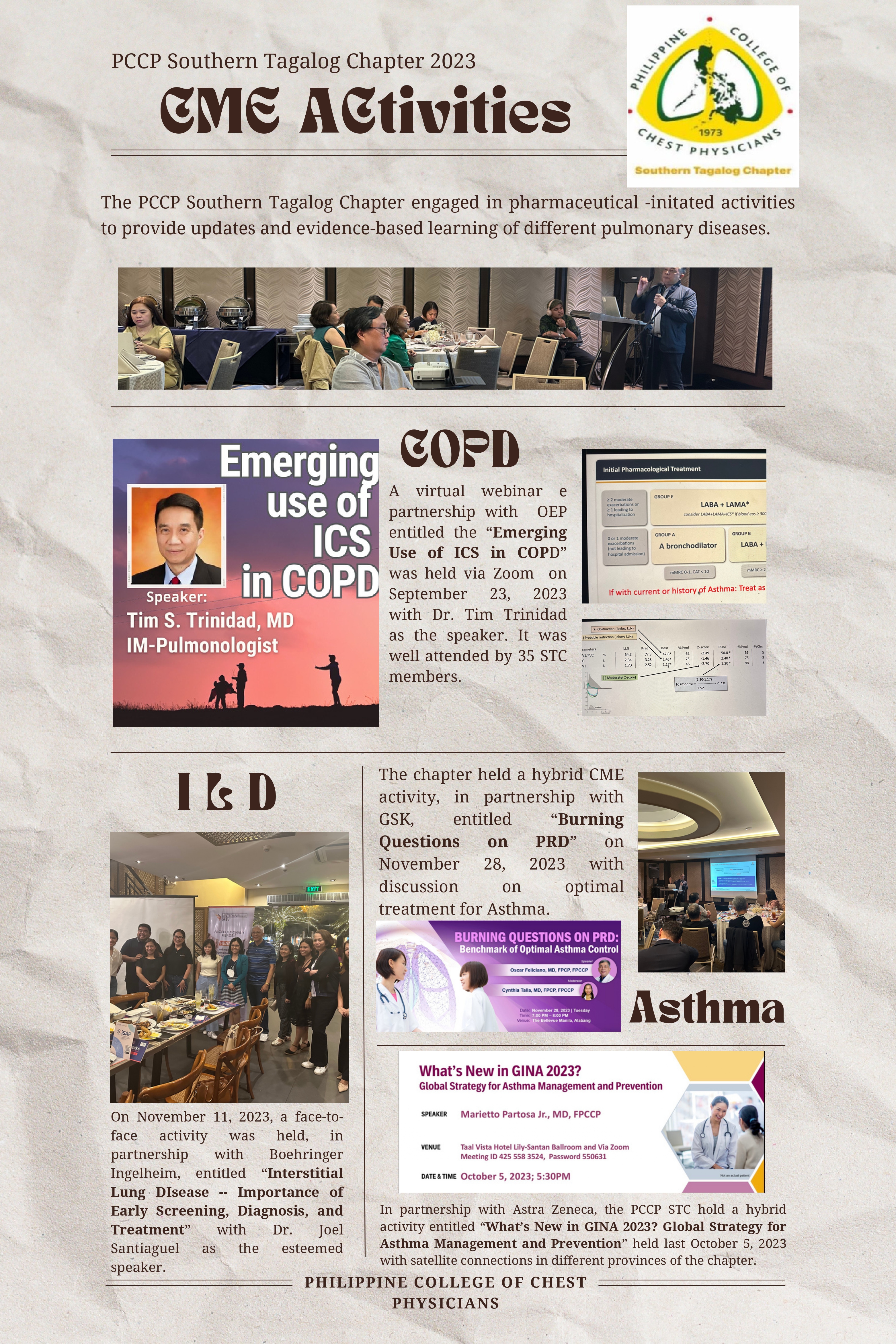 Southern Tagalog Chapter : Philippine College of Chest Physicians (PCCP)